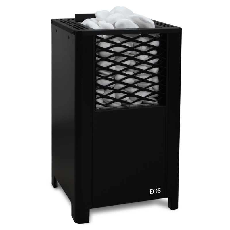 Elektrinė pirties krosnelė EOS FINNROCK BLACK 7,5 kW EmoTec D